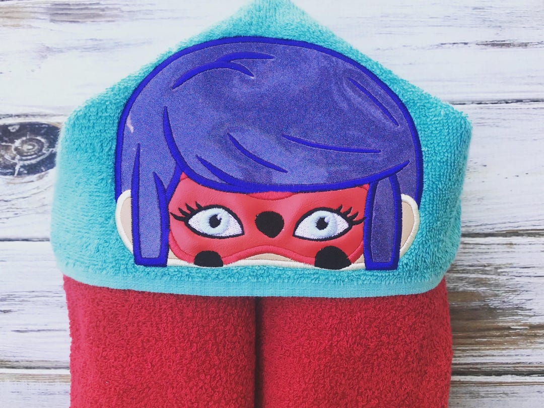 Ladybug Hero Hooded Towel - Etsy