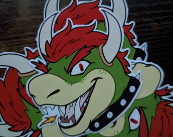 Bowser Samurai Sticker - Etsy