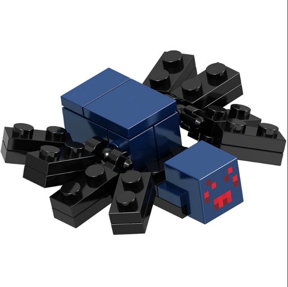 Minecraft Minifigure Cave Spider Mob Figure Building Blocks | Etsy