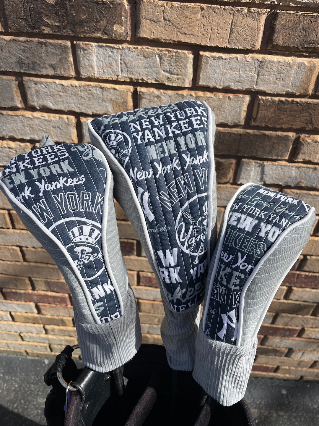 New York Yankee Club Covers, Golf Accessories, New York Yankees, Set of ...