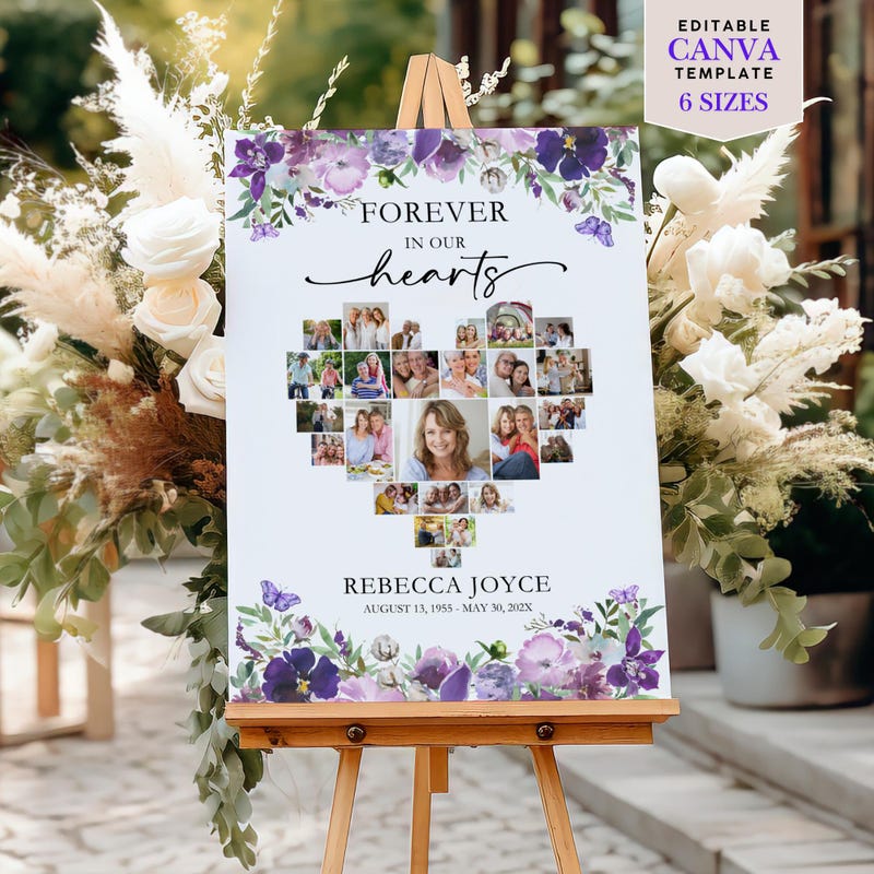 Funeral Memorial Posters - Etsy