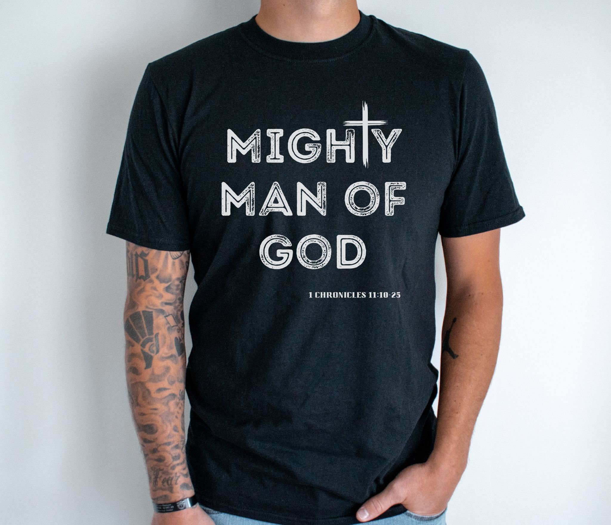 Mighty Man of God Shirt, Christian Men's T-shirt, God Shirt for Men ...