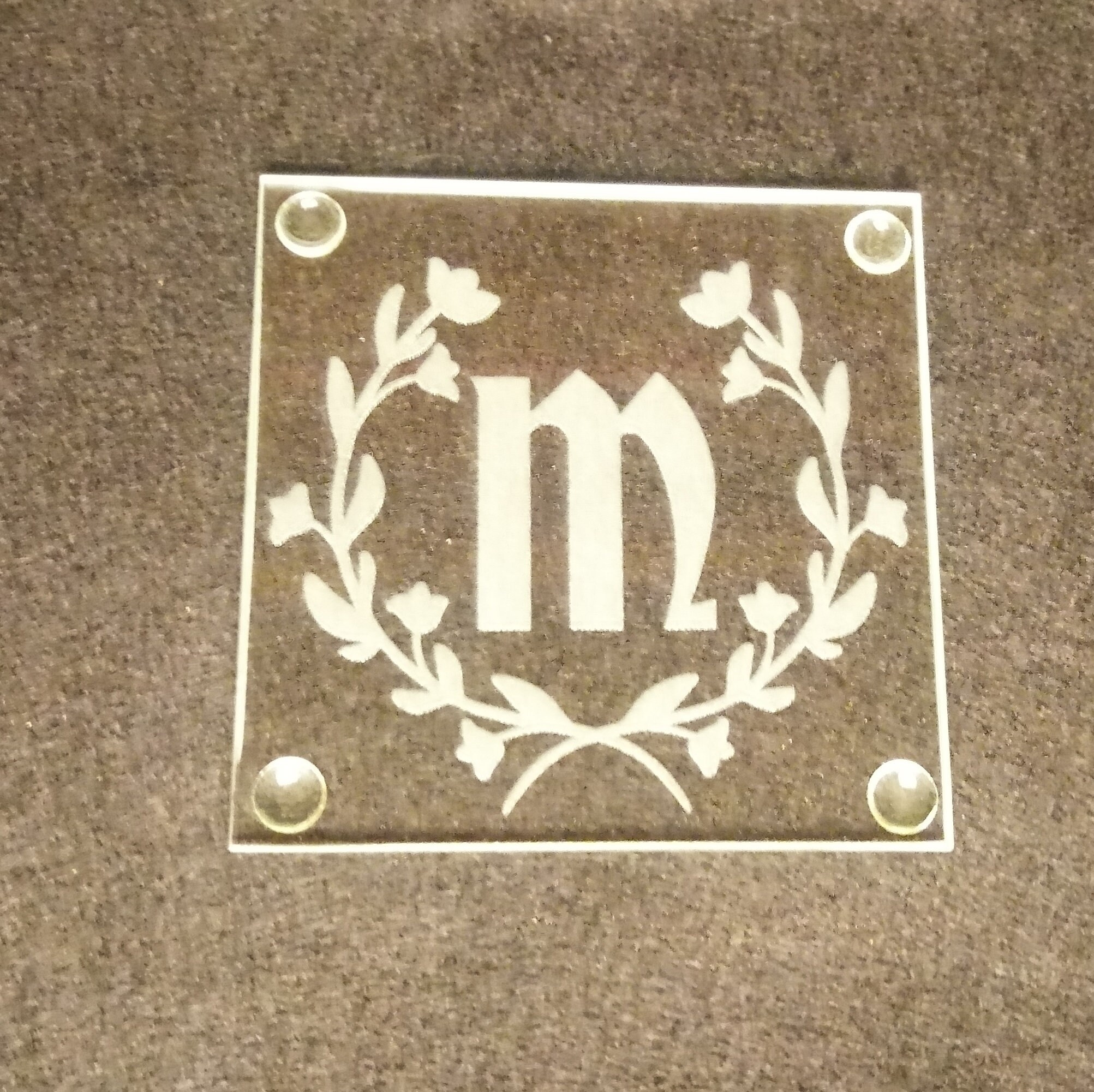 Custom Monogrammed Glass Coasters - Etsy