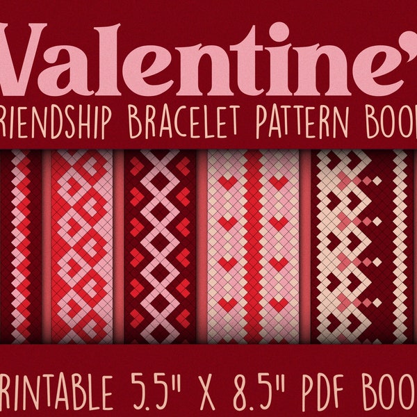 Friendship Bracelet Template Book Digital Download Woven Bracelet ...