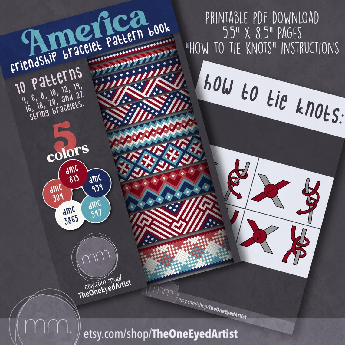 America Friendship Bracelet Pattern Book - Friendship Bracelet Kit ...