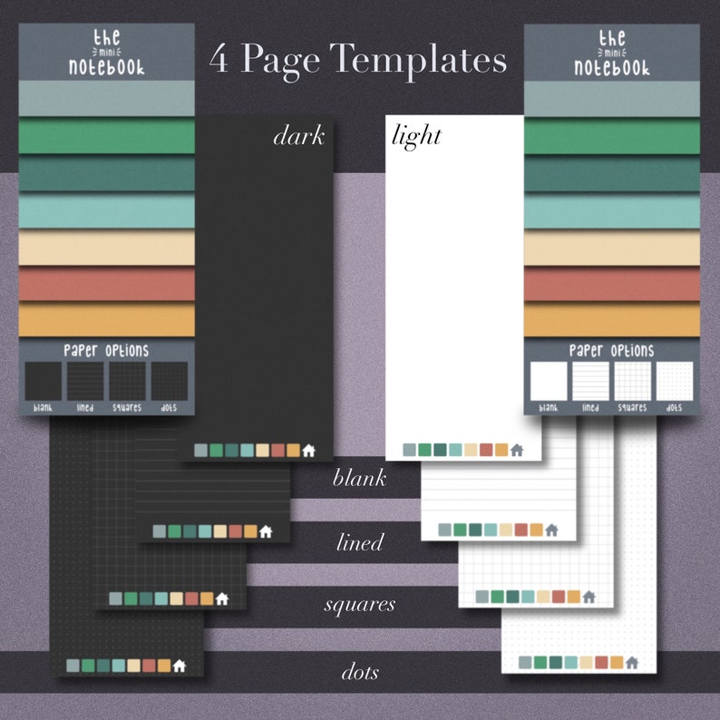 THE Mini NOTEBOOK Goodnotes PDF Mini Split Screen Notebook 7 Hyperlink ...