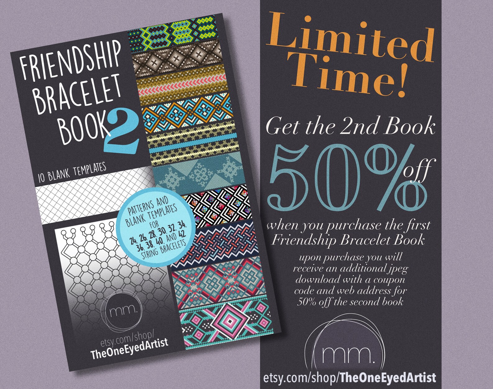 Friendship Bracelet Template Book Digital Download Woven - Etsy