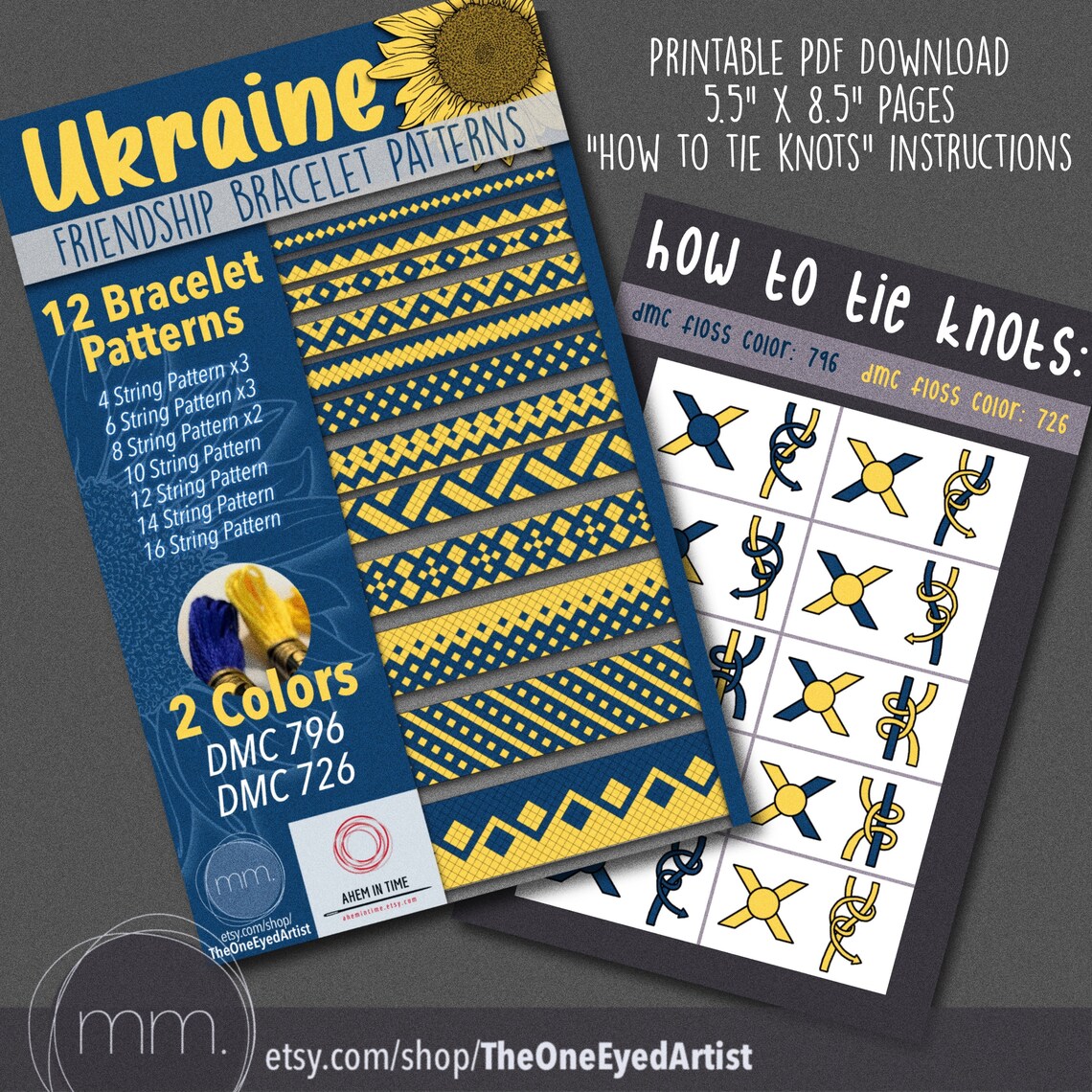 Ukraine Friendship Bracelet Pattern Book Friendship Bracelet Kit ...