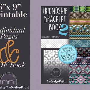 Friendship Bracelet Template Book 2 - Digital Download - More Woven ...