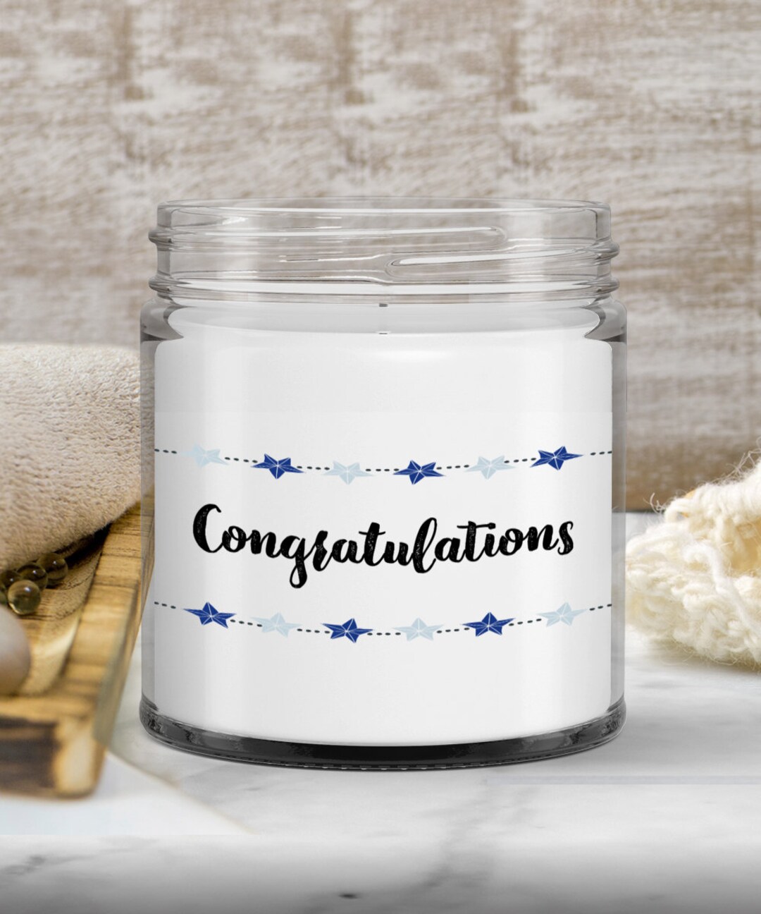 Congratulations Candle - Etsy