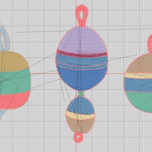 TBBC Inspired Buoy Design - Heavy Fill Stitch - Machine Embroidery ...