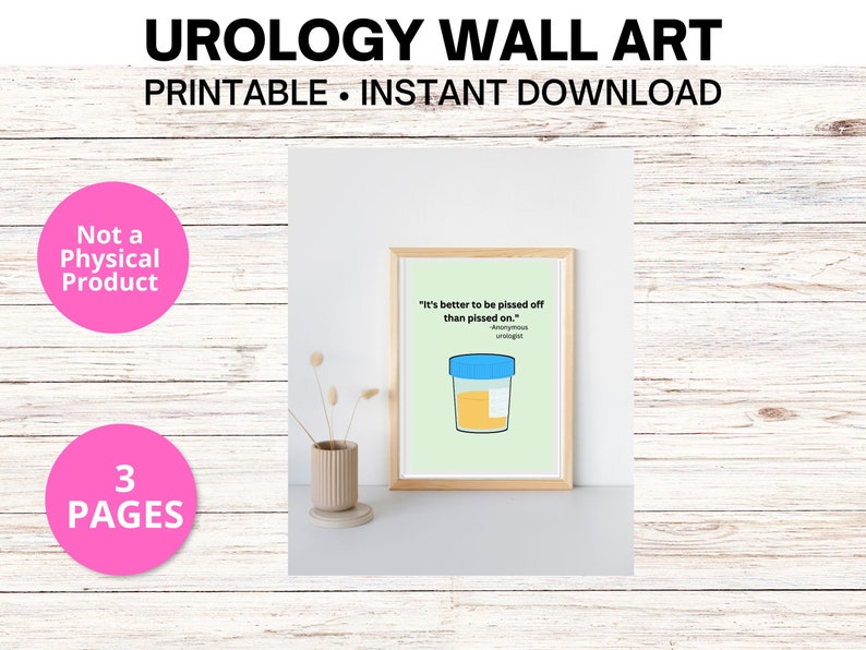 Printable Urology Wall Art - Etsy