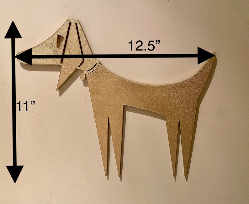 Mid Century Modern Atomic Dog With Set of 4 Eames Style - Etsy