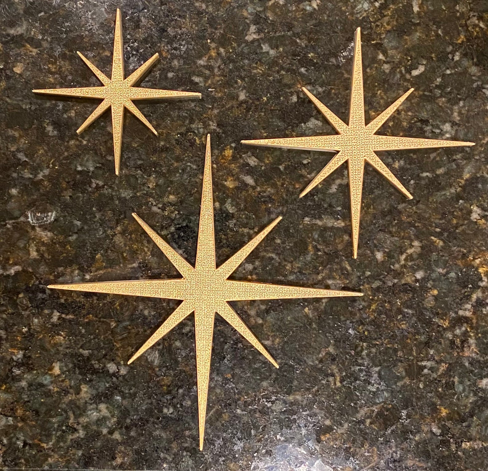 Pointed Atomic Stars Mid Century Modern Style 3D Printed - Etsy