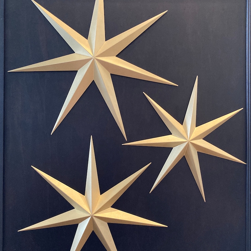 3d Stars Wall Decor - Etsy