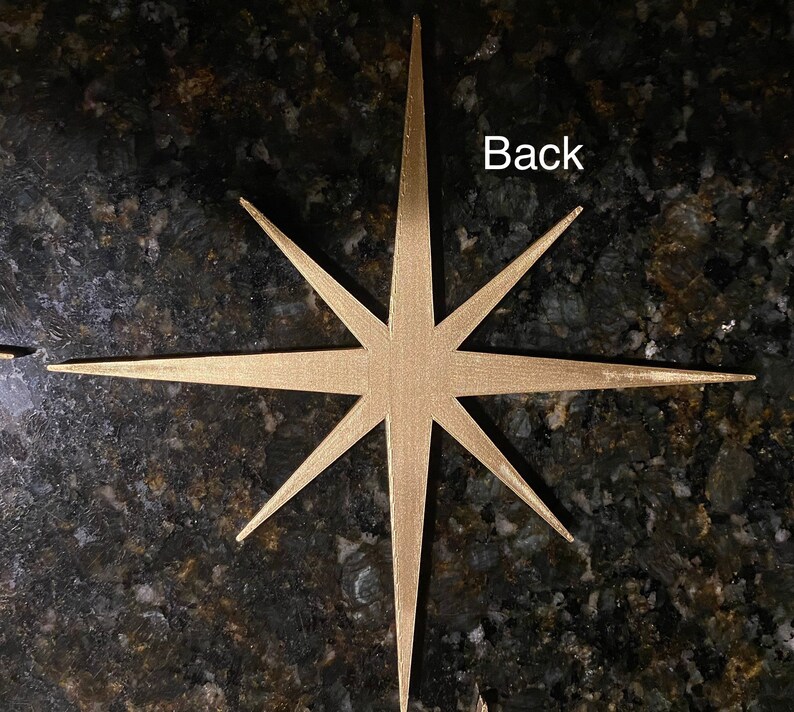 Pointed Atomic Stars Mid Century Modern Style 3D Printed - Etsy