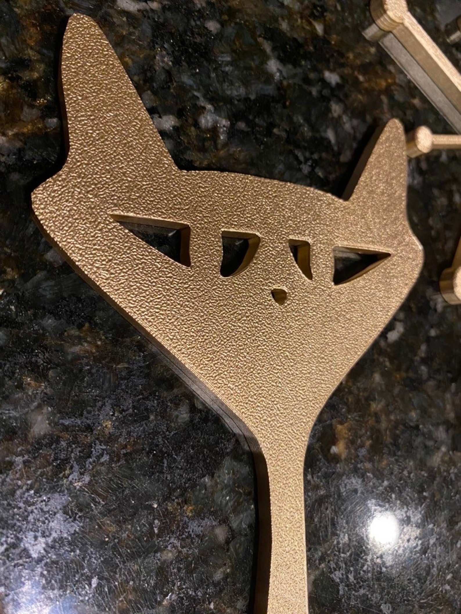 Mid Century Modern Atomic Cat With Starburst - 3D Printed and Painted ...