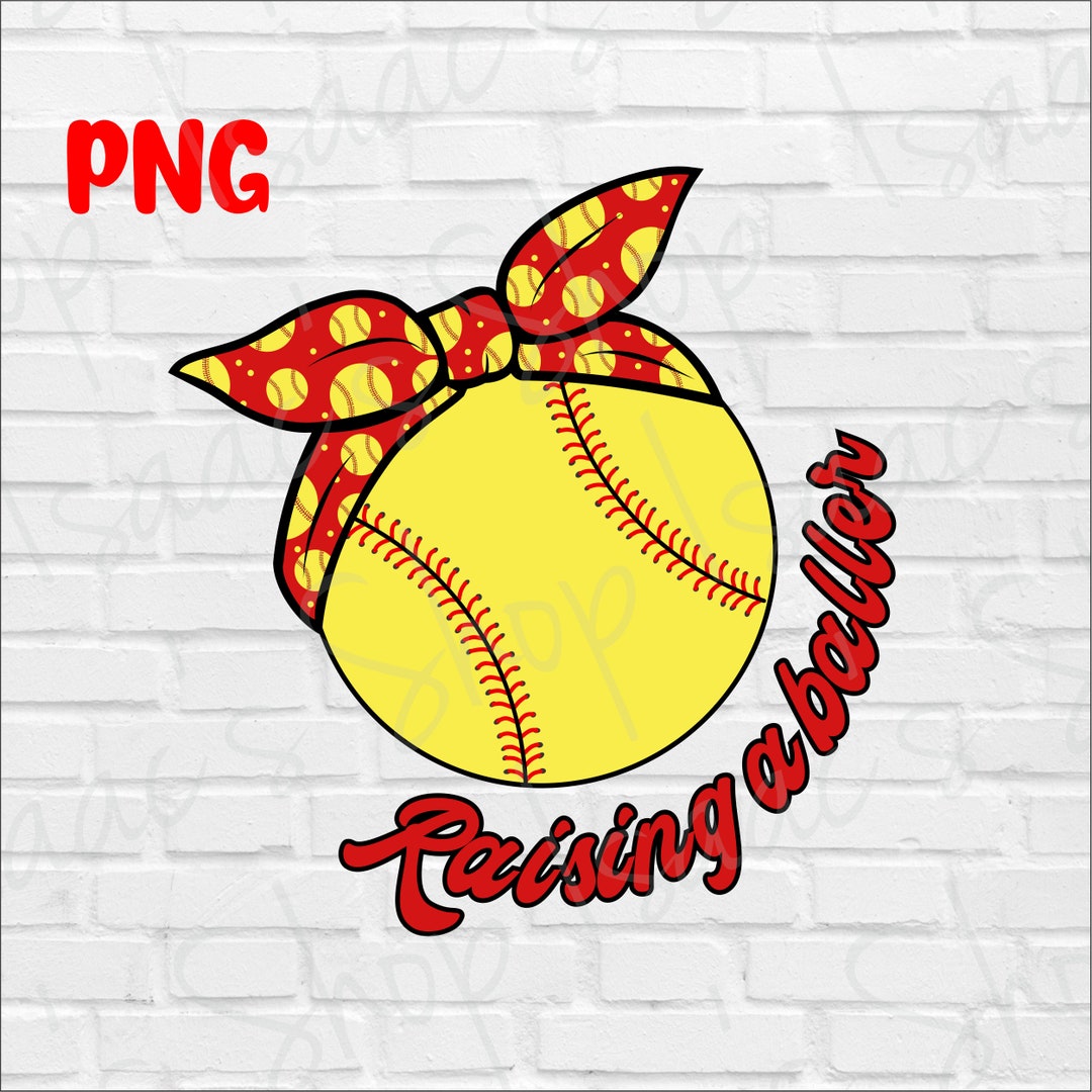 Raising a Baller Png | Softball Mom Png | Softball Messy Bun Mom Life ...