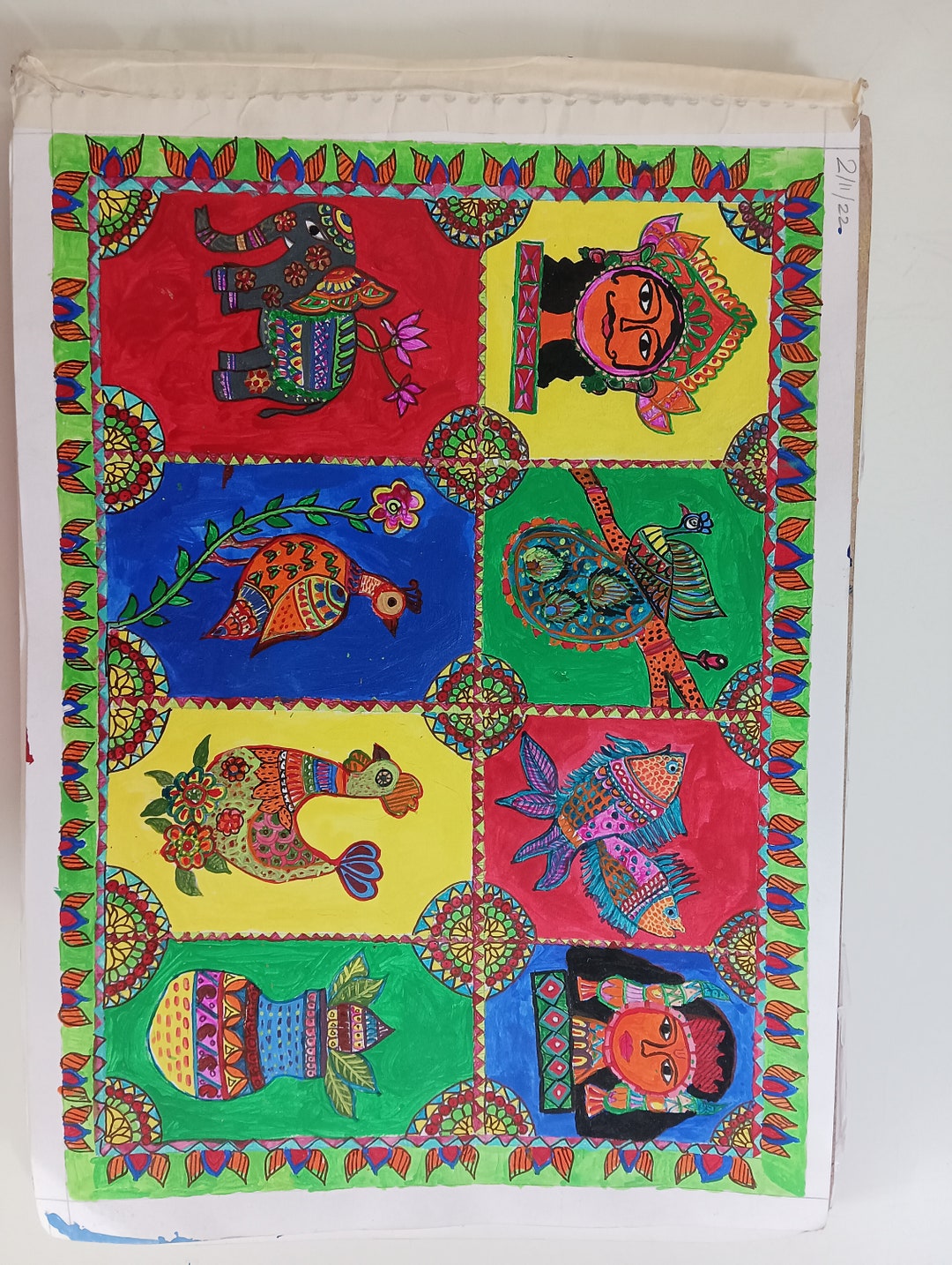 Bharni Madhubani Type - Etsy