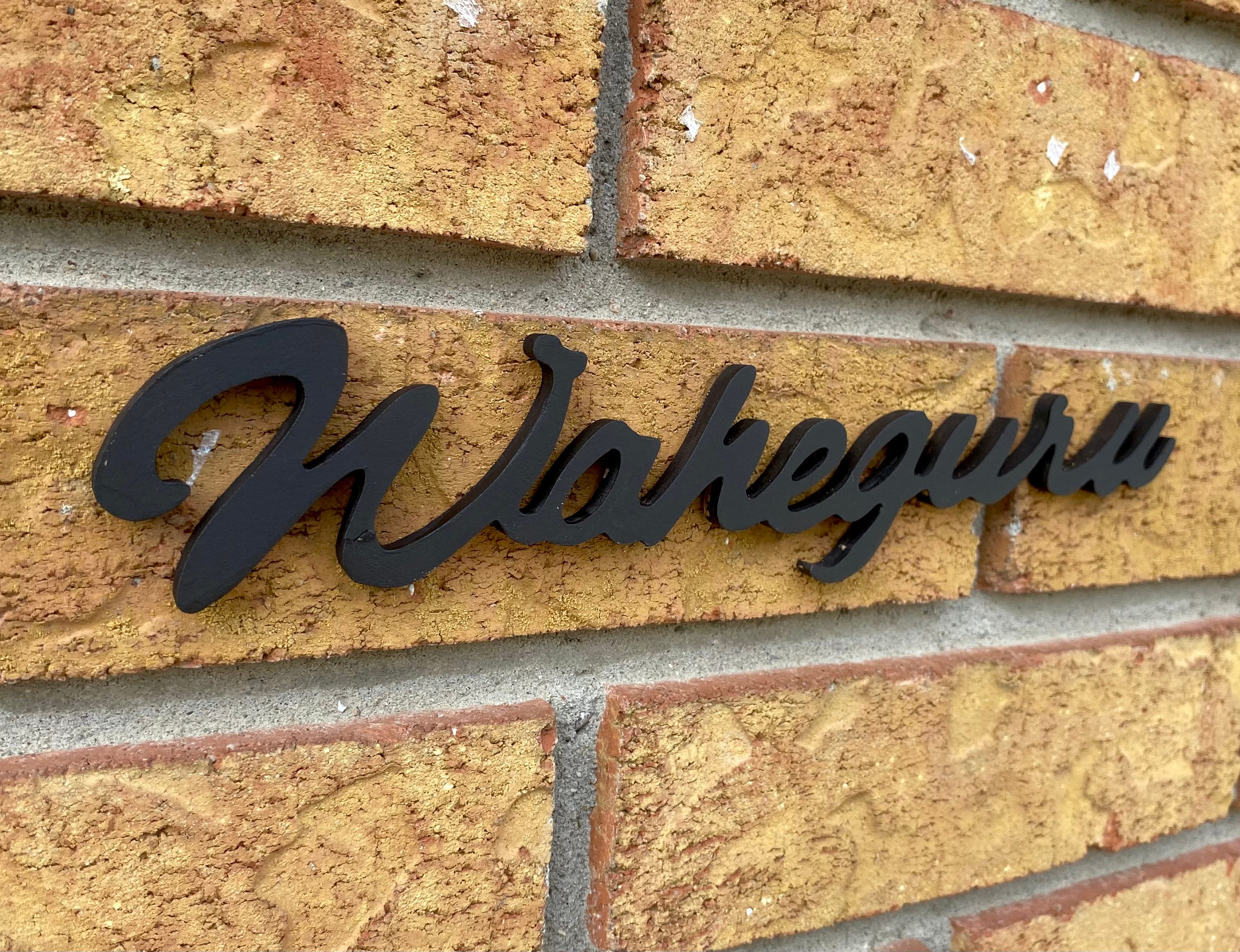 Waheguru Wooden Sign Wooden Home Decor Gift Black - Etsy