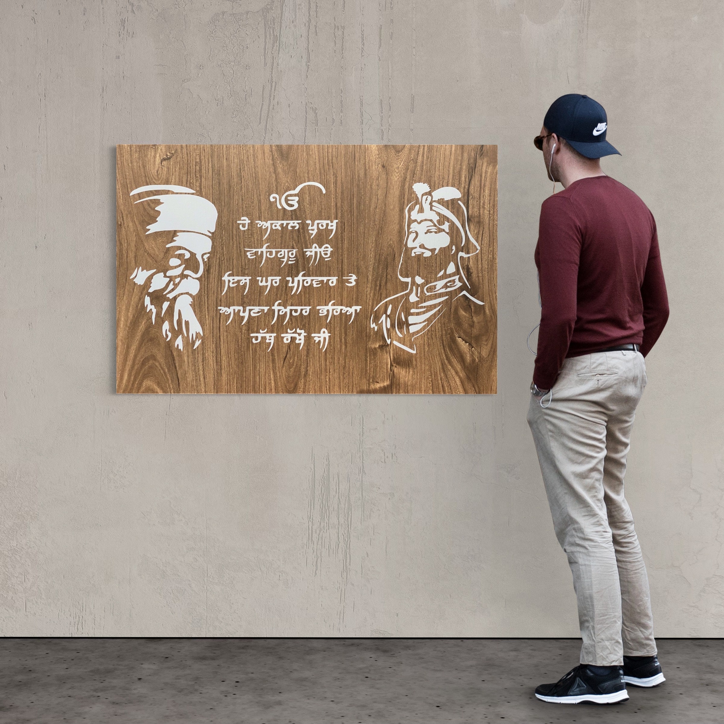 Guru Nanak Dev Ji and Guru Gobind Singh Ji Wooden Portrait - Etsy Canada