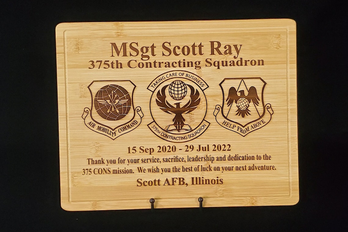 Personalized Military Going Away/presentation 11x14 Bamboo - Etsy