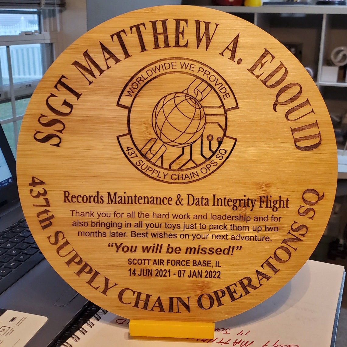 Personalized Military Going Away/presentation Plaque - Etsy