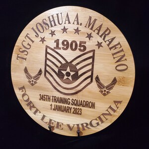 U.S Air Force Tsgt Promotion Laser Engraved Display - Etsy