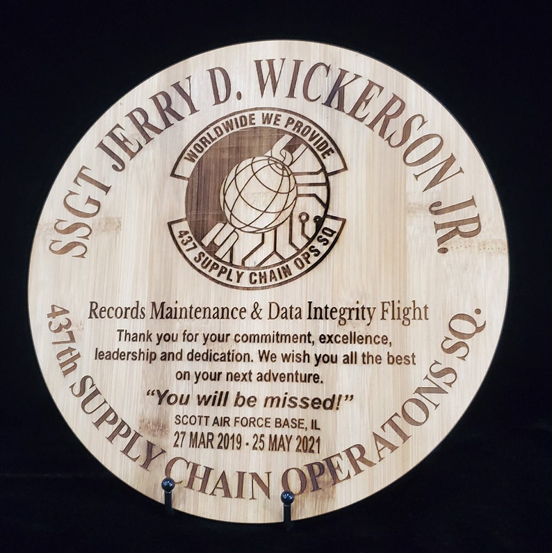 Personalized Military Going Away/presentation Plaque - Etsy