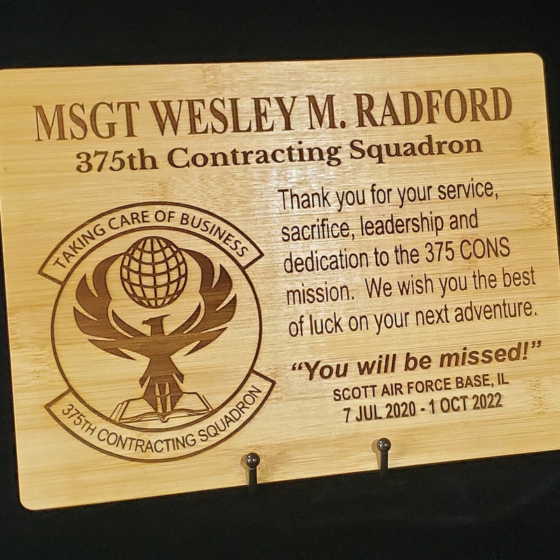 Military Going Away Plaque - Etsy