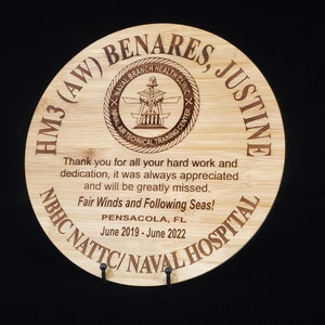 Personalized Military Going Away/presentation Plaque - Etsy