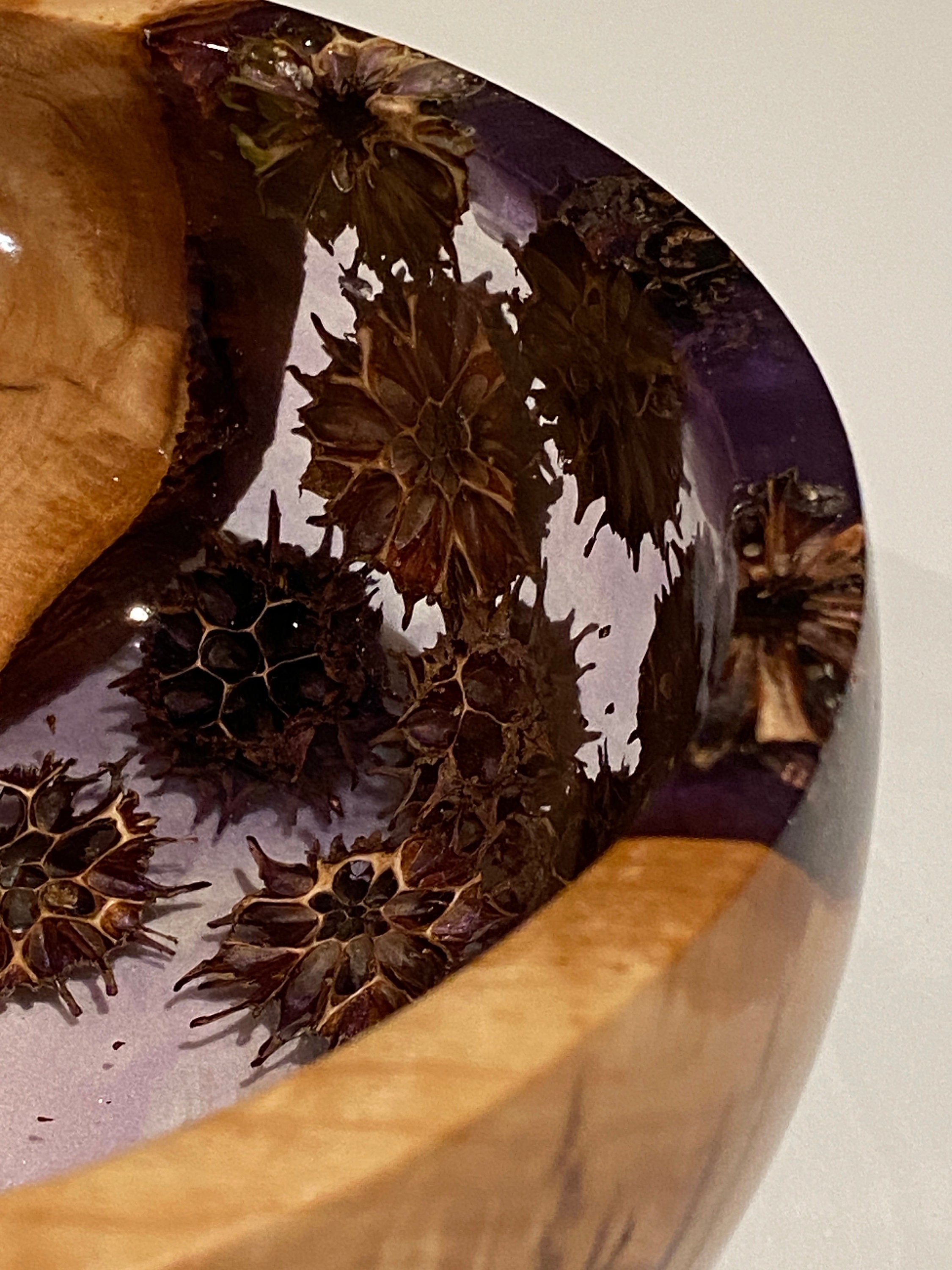 Cherry With Sweet Gum Pods and Epoxy - Etsy