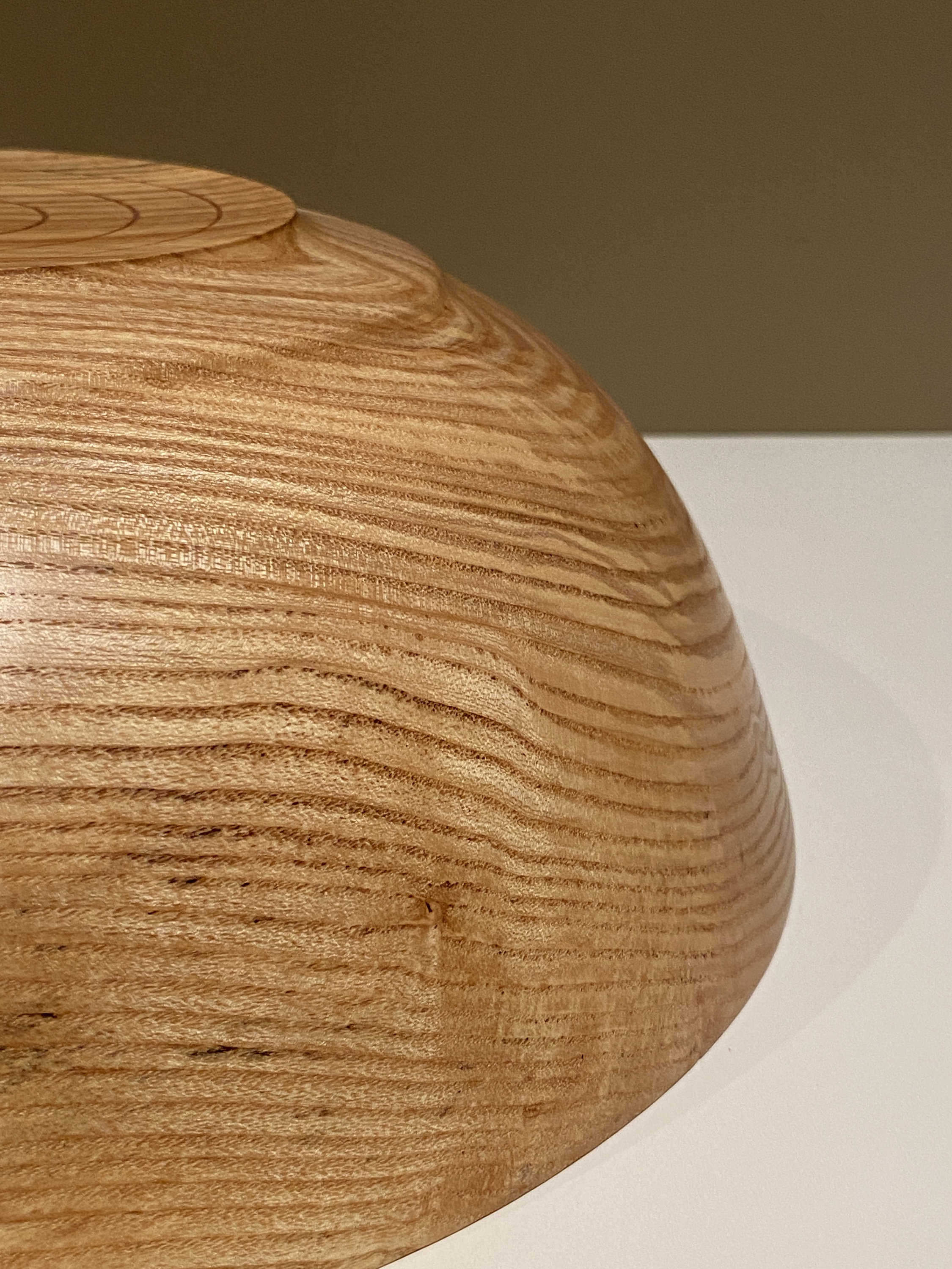 Large Ash Bowl With Sage Green Epoxy Rim - Etsy