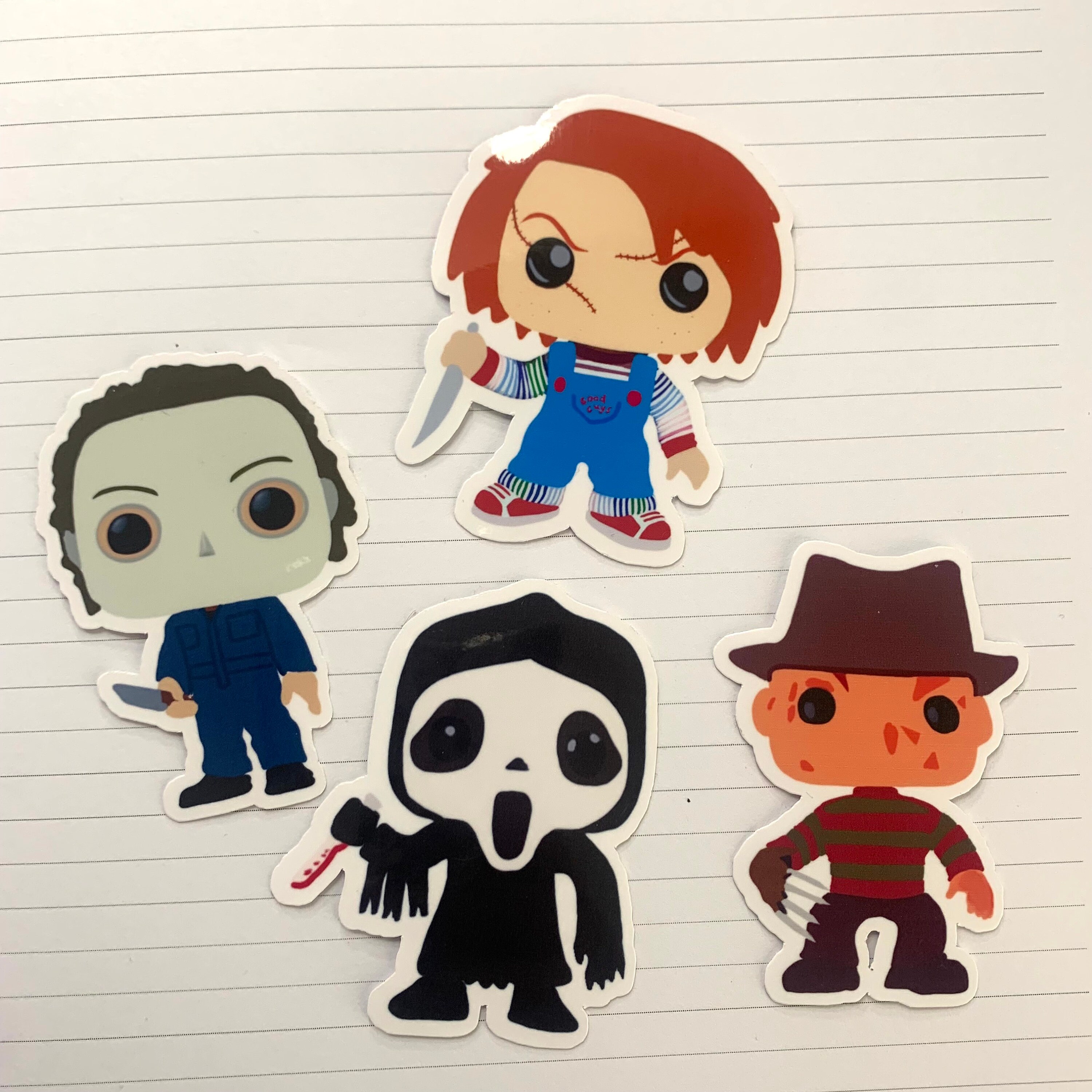 Scrapbooking Halloween Funko Pop Stickers Glossy Stickers Spooky,Laptop ...