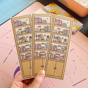 I Have No Shelf Control Bookcase Bookmark Double Sided Reading ...