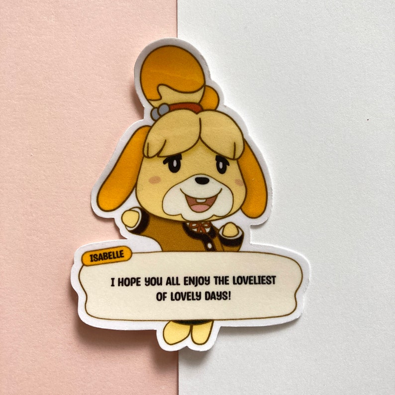 Isabelle Quote Sticker | Waterproof Laminated Vinyl Die Cut Sticker ...