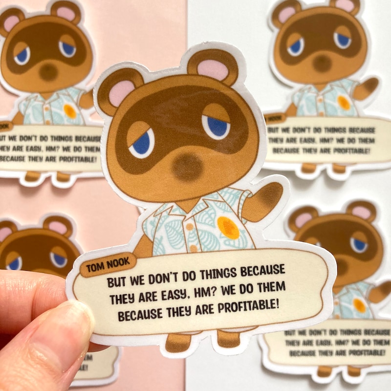 Tom Nook Sticker - Etsy