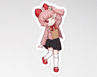 Chii Anime Girl Sticker - Etsy