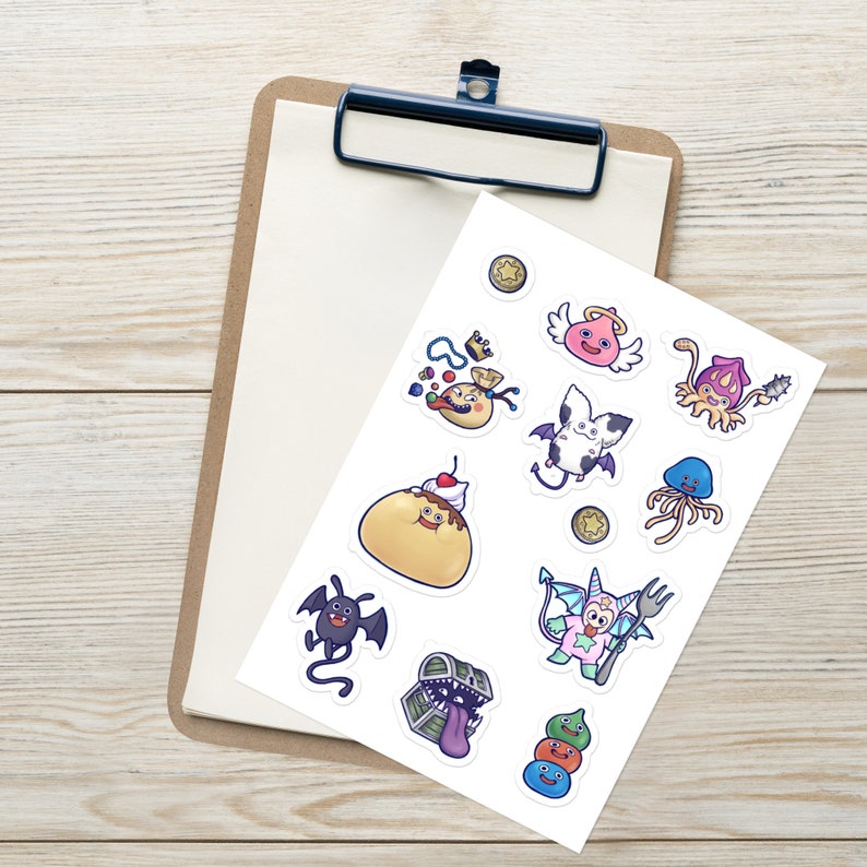Dragon Quest Monsters Sticker Sheet - Etsy