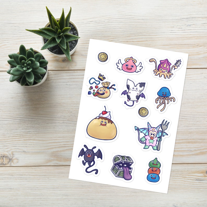 Dragon Quest Monsters Sticker Sheet - Etsy