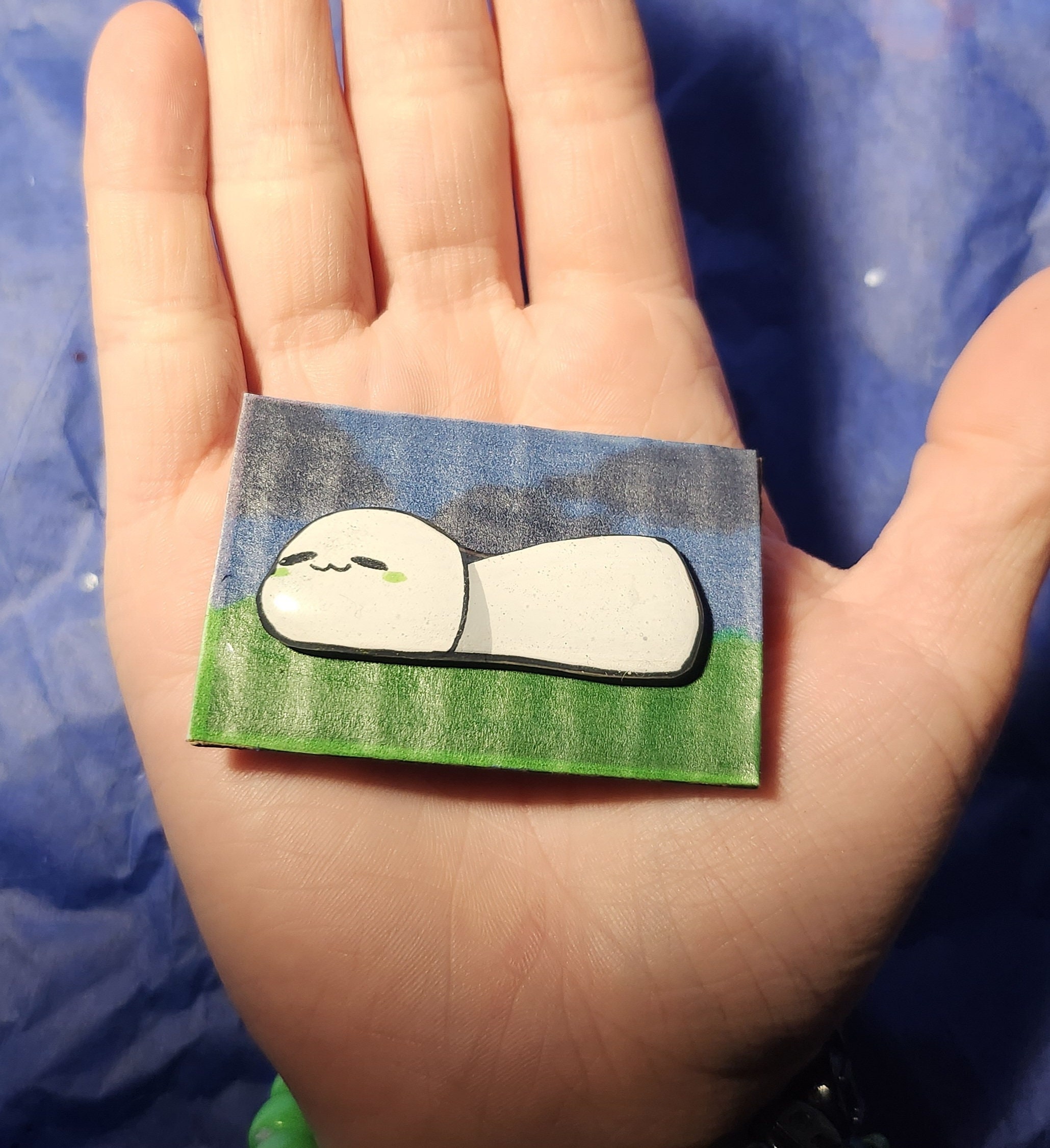 Sleeping Blob Pin - Etsy