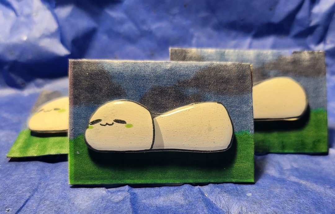 Sleeping Blob Pin - Etsy