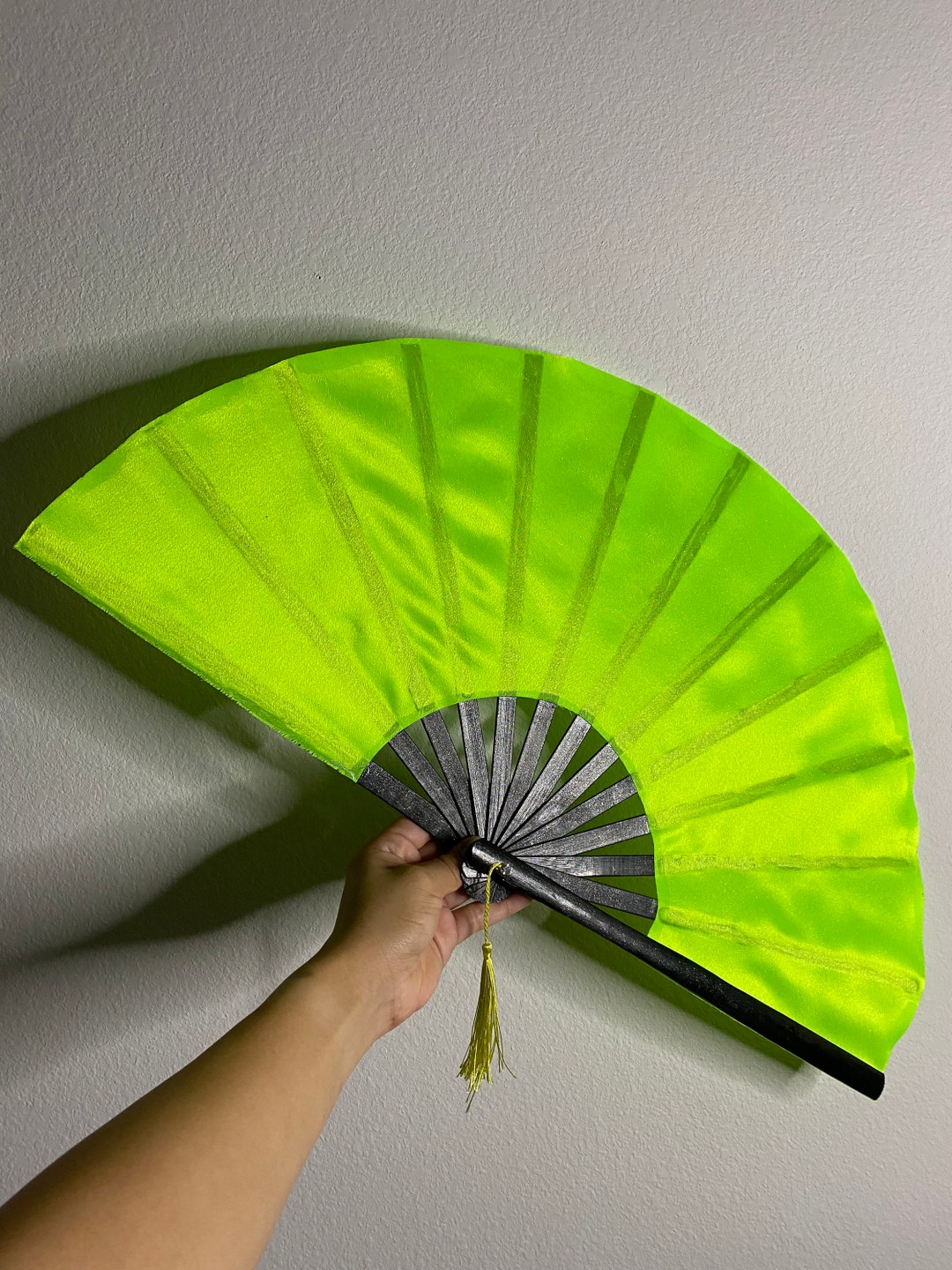 Electric Sky Fan / Large Fan / Rave Accessories / Hand Fan / Rave Hand ...