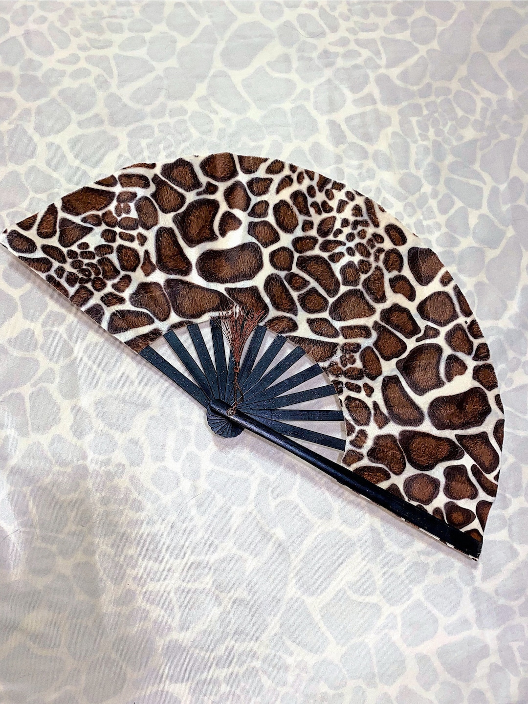 Groovy Giraffe Fan / Large Fan / Rave Accessories / Hand Fan / Rave ...