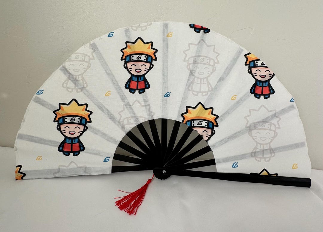 Anime Fan / Large Fan / Rave Accessories / Hand Fan / Rave Hand Fan ...