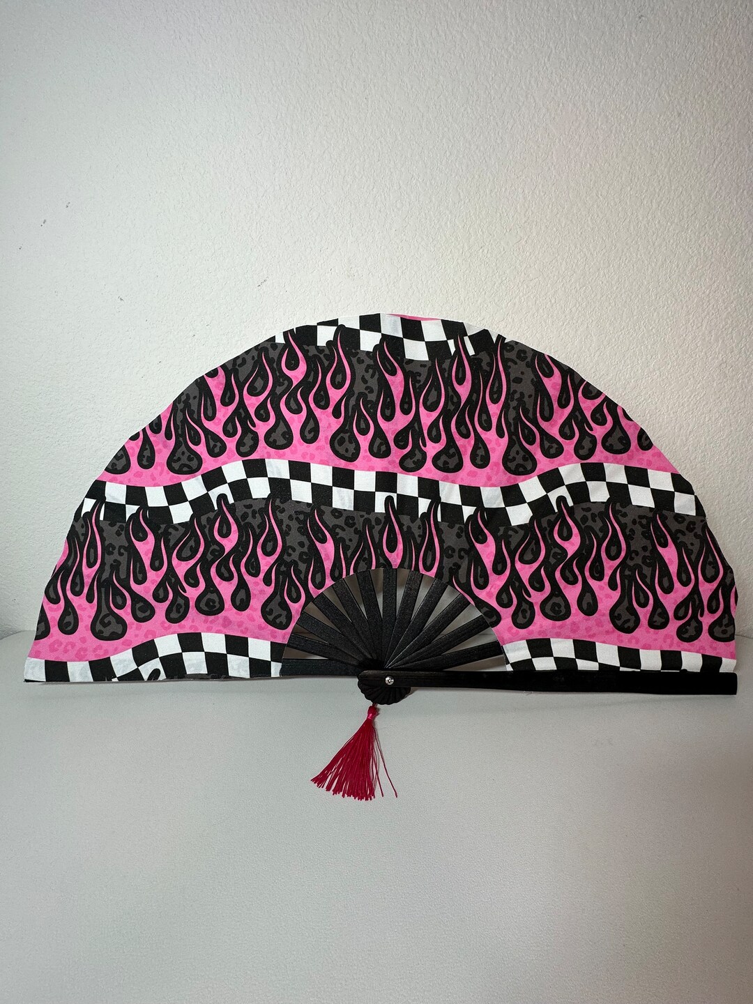Race Gal Fan / Large Fan / Rave Accessory / Hand Fan / Clacking Fan ...