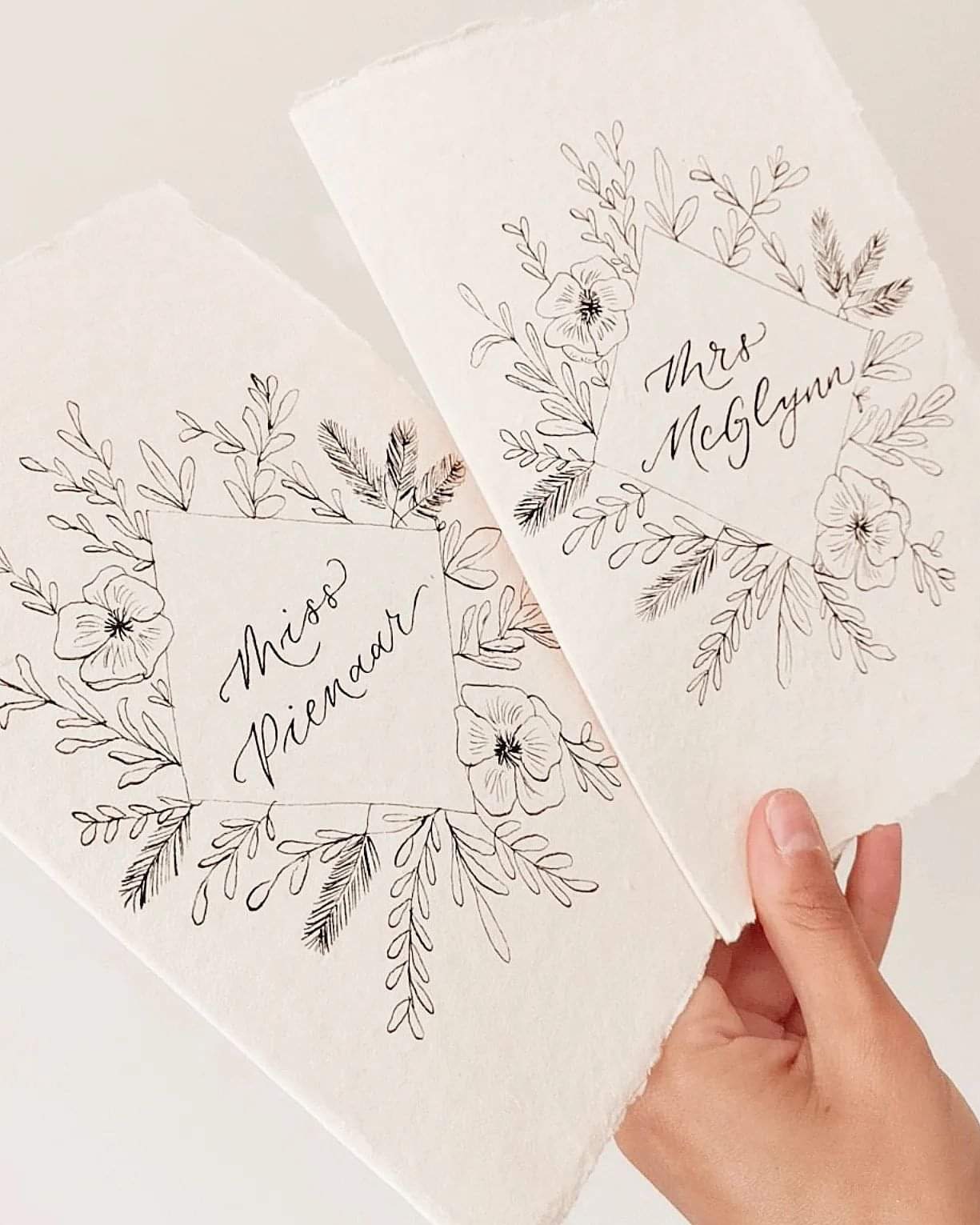 Handmade Calligraphy Card Happy Birthday Calligraphy Card - Etsy