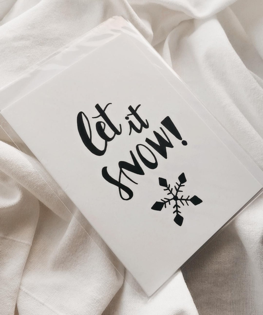 Hand Lettered Calligraphy Christmas Card Christmas - Etsy UK