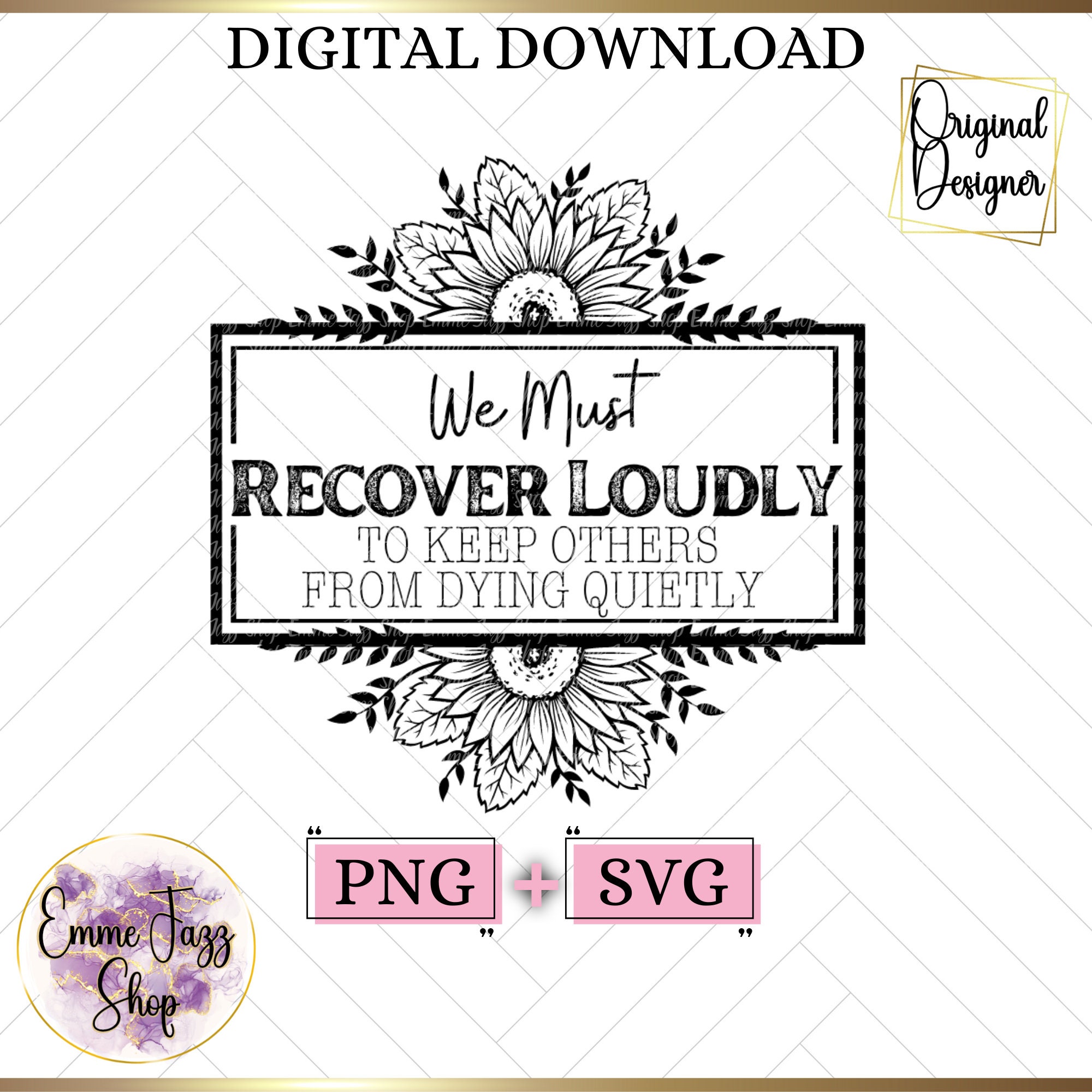 Recover Loudly PNG Flower Png Recovery PNG Transfers Recover Outloud ...