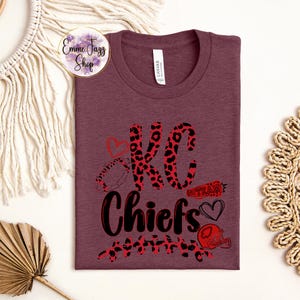 Kansas City Chiefs Leopard Print Unisex T-shirt: Super Bowl Game Day - Etsy